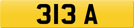 Payment Options for the number plate 313 A. Finance available